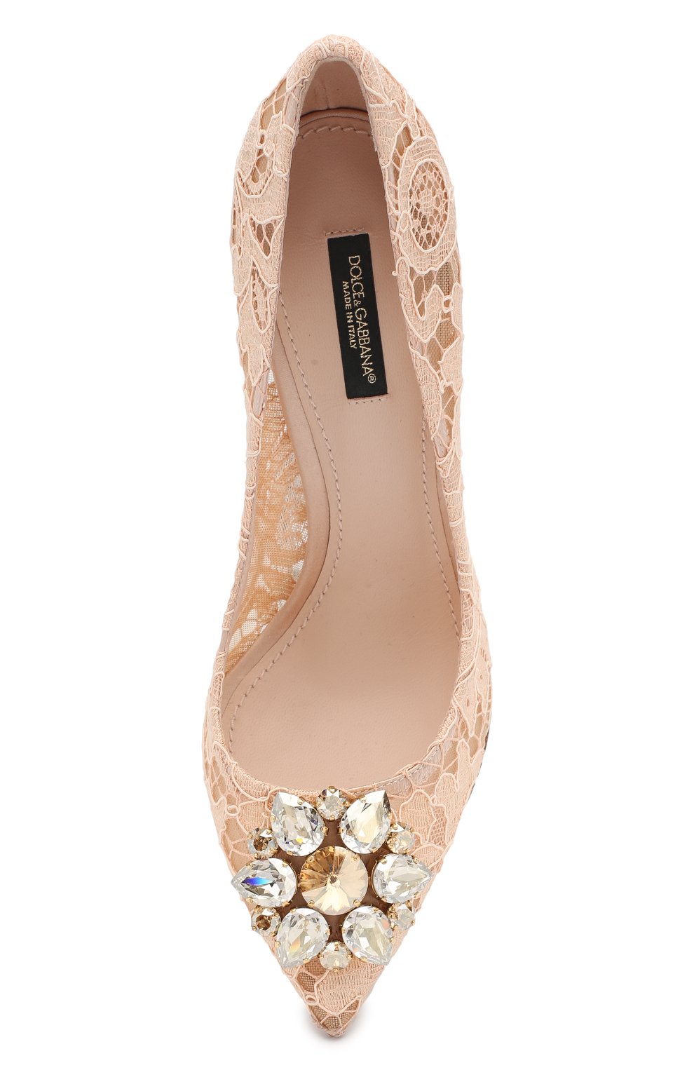 Женские розовые текстильные туфли rainbow lace DOLCE & GABBANA купить в ...