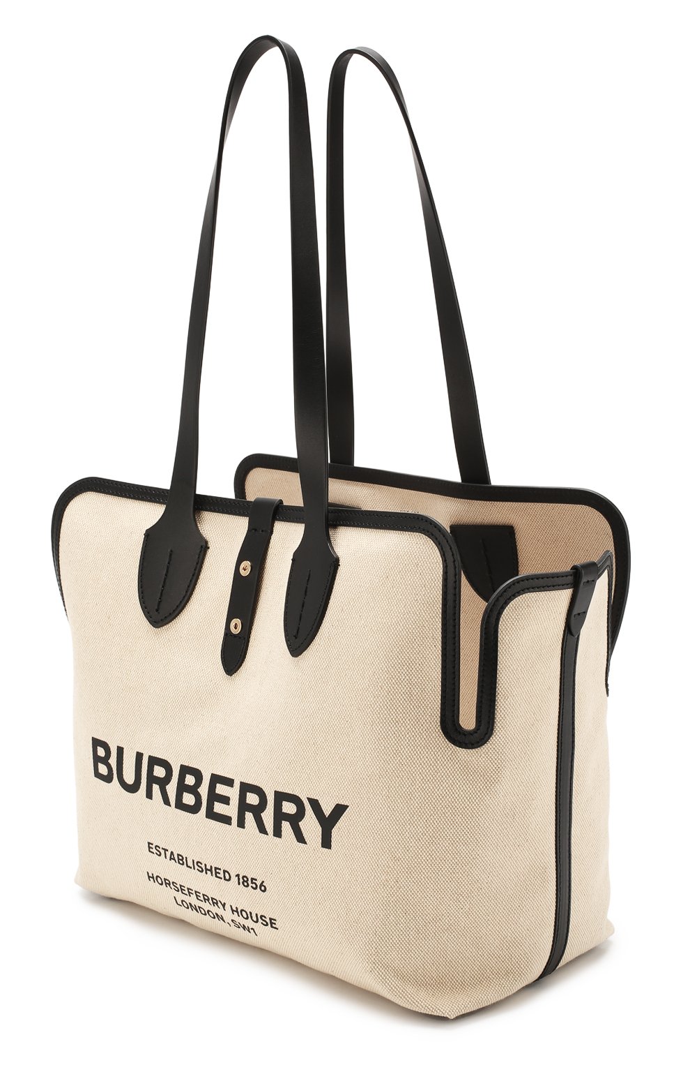 Женский черный сумка-тоут belt BURBERRY купить в интернет-магазине ЦУМ ...