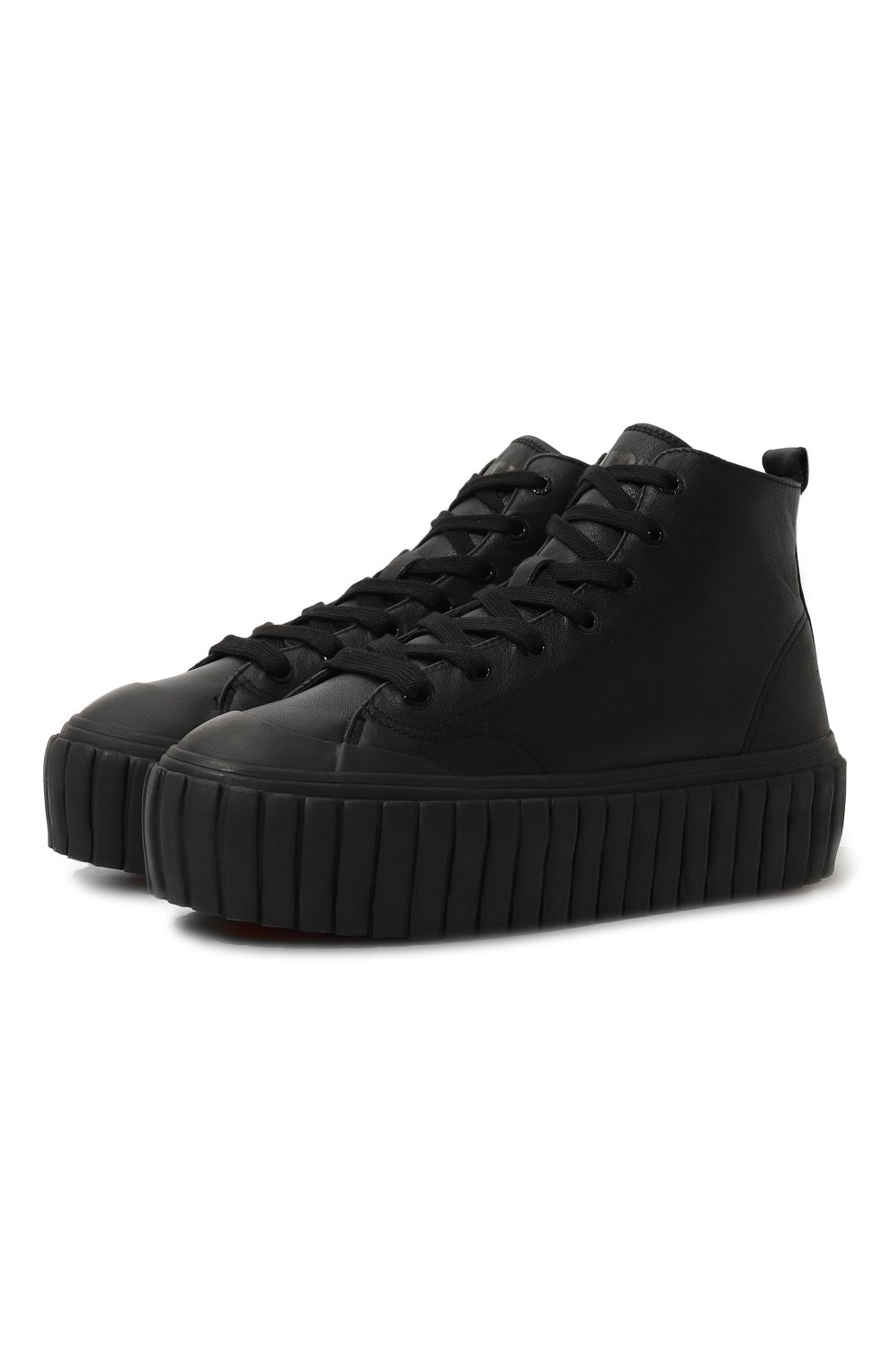 Женские черные кожаные кеды s-hanami mid x DIESEL купить в интернет ...