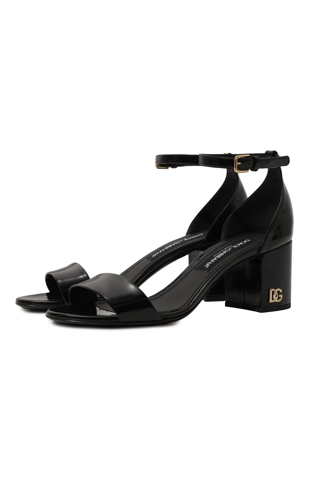 Женские черные кожаные босоножки keira DOLCE & GABBANA купить в ...