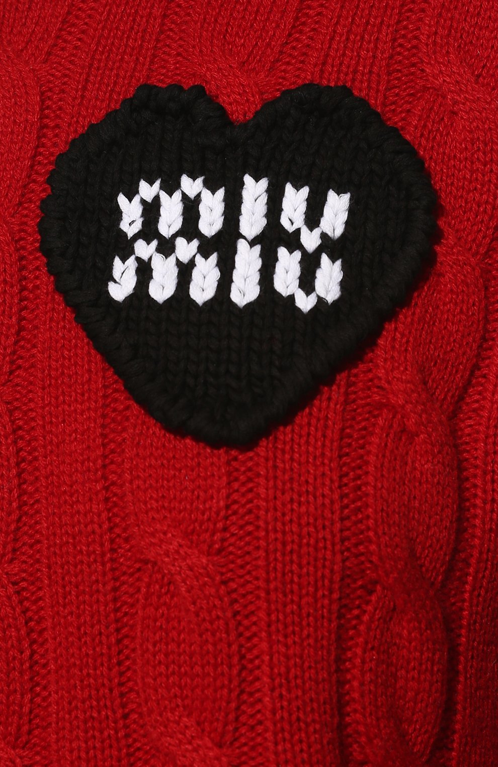 Женский красный кашемировый свитер Miu Miu купить в интернет магазине