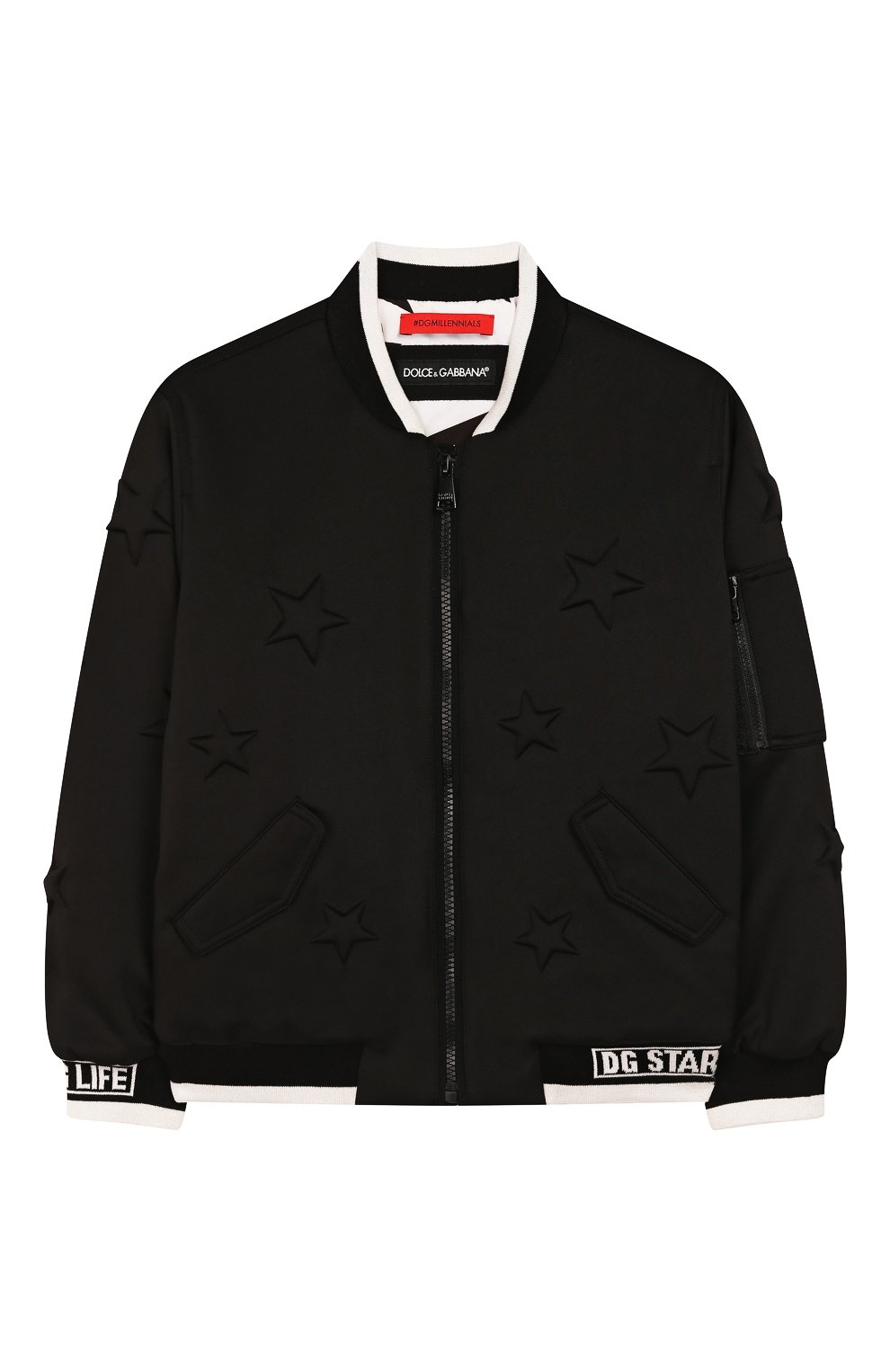 Бомбер DOLCE & GABBANA детского черного цвета — купить в интернет ...