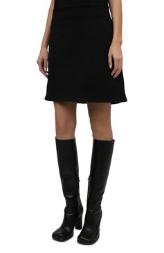 Женская черная шерстяная юбка BOTTEGA VENETA купить в интернет-магазине ...