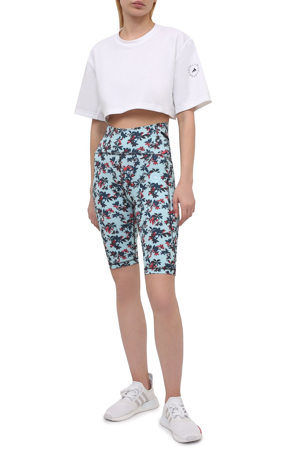 Женские голубые шорты ADIDAS BY STELLA MCCARTNEY купить в интернет ...