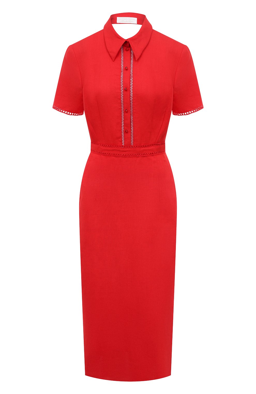 Женское красное льняное платье ALEXANDRA GEORGIEVA BY KRESTETSKAYA STROCHKA купить в интернет ...