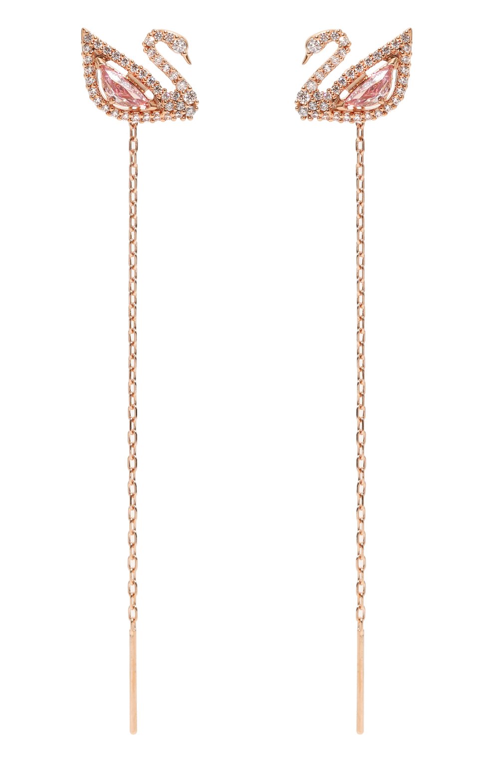 Женские золотые серьги dazzling swan SWAROVSKI купить в интернет ...