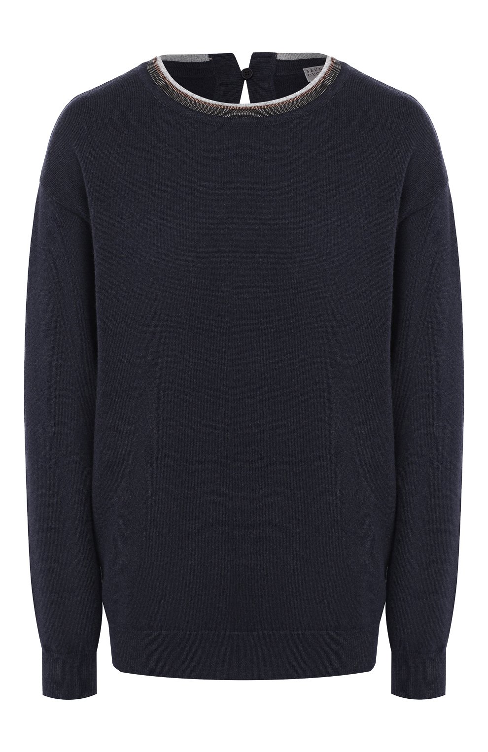 Женский синий кашемировый пуловер BRUNELLO CUCINELLI купить в интернет ...