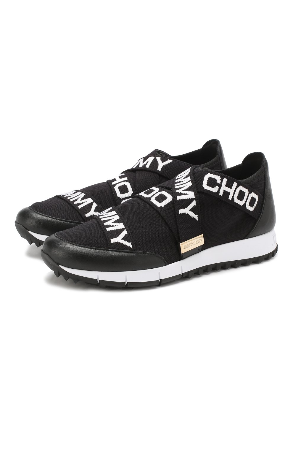 Женские черно-белые комбинированные кроссовки toronto JIMMY CHOO купить ...
