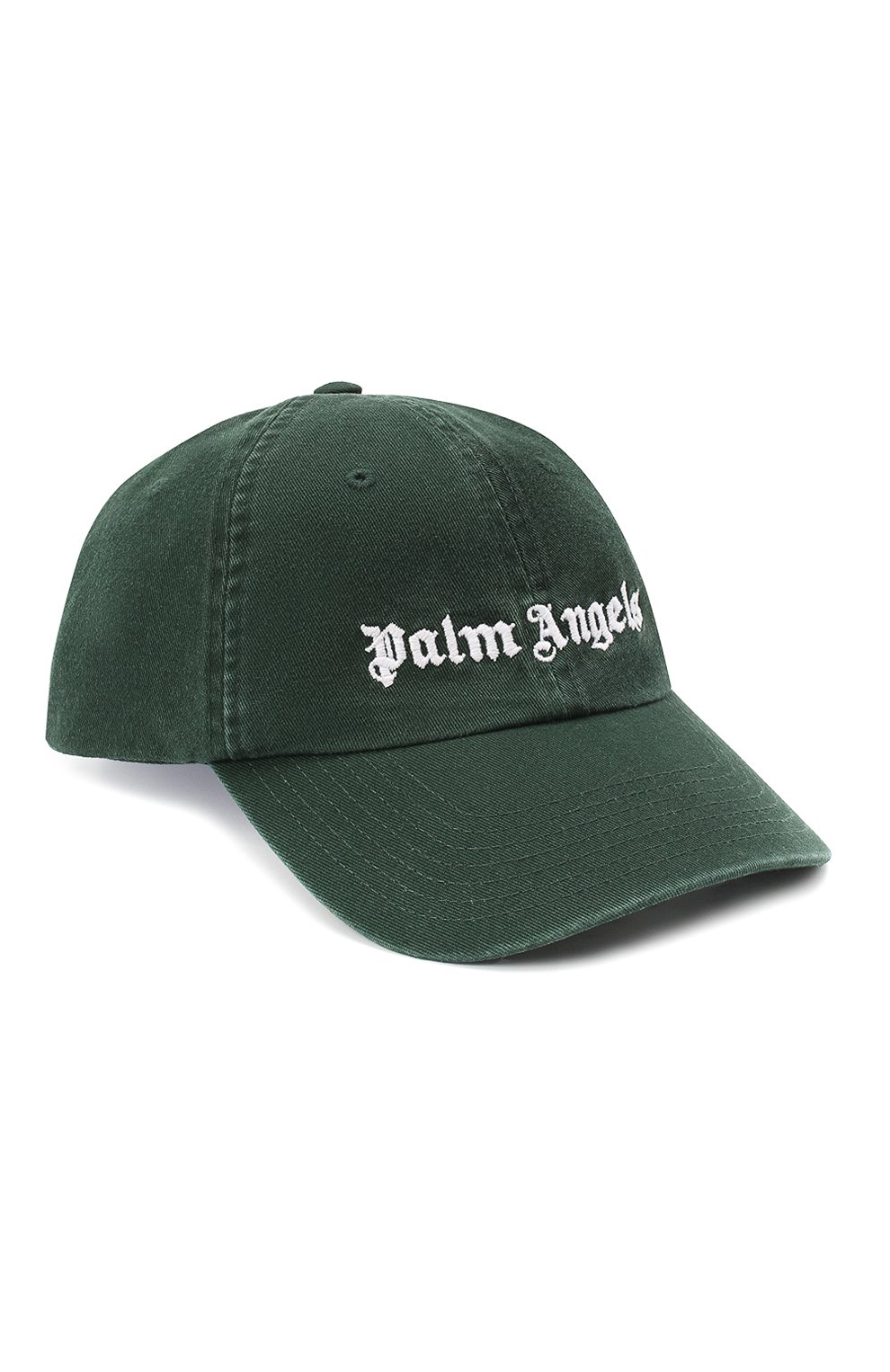 Мужской темно-зеленый хлопковая бейсболка PALM ANGELS купить в интернет ...