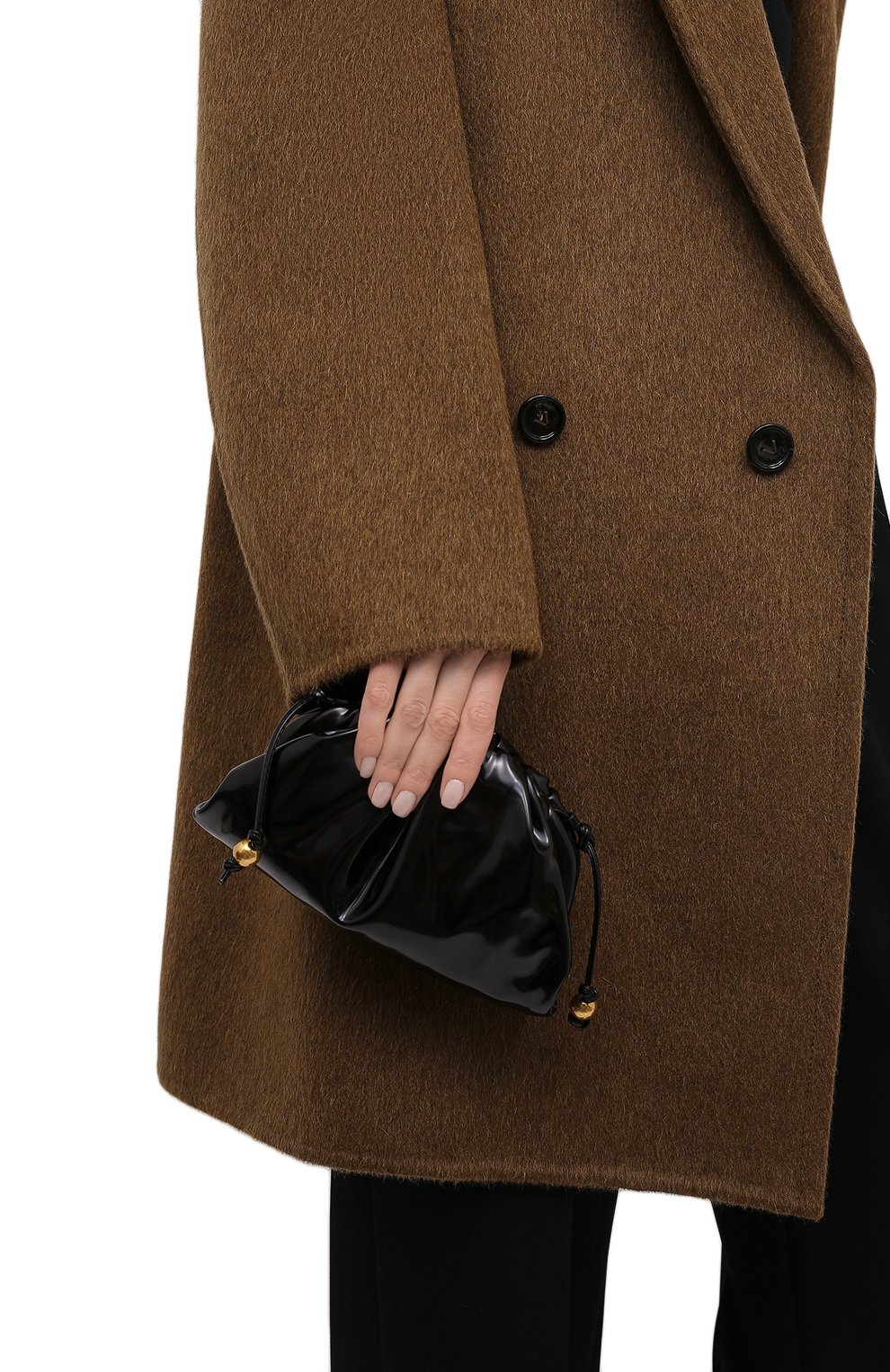 Женский черный клатч pouch mini BOTTEGA VENETA купить в интернет ...