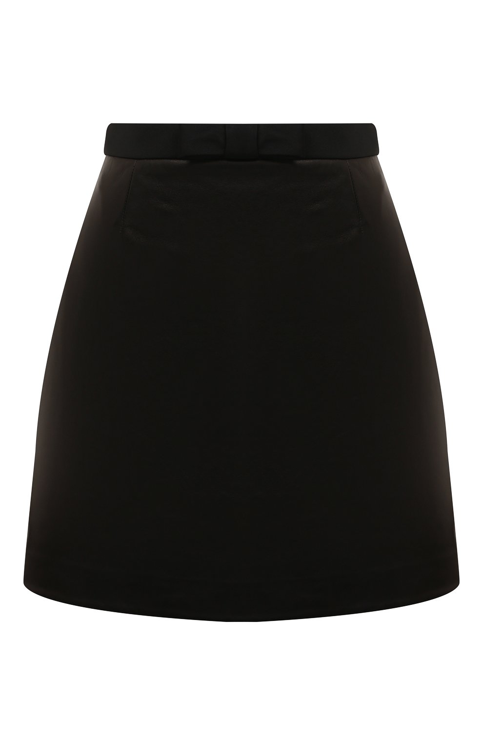 Женская черная кожаная юбка Miu Miu купить в интернет магазине ЦУМ арт