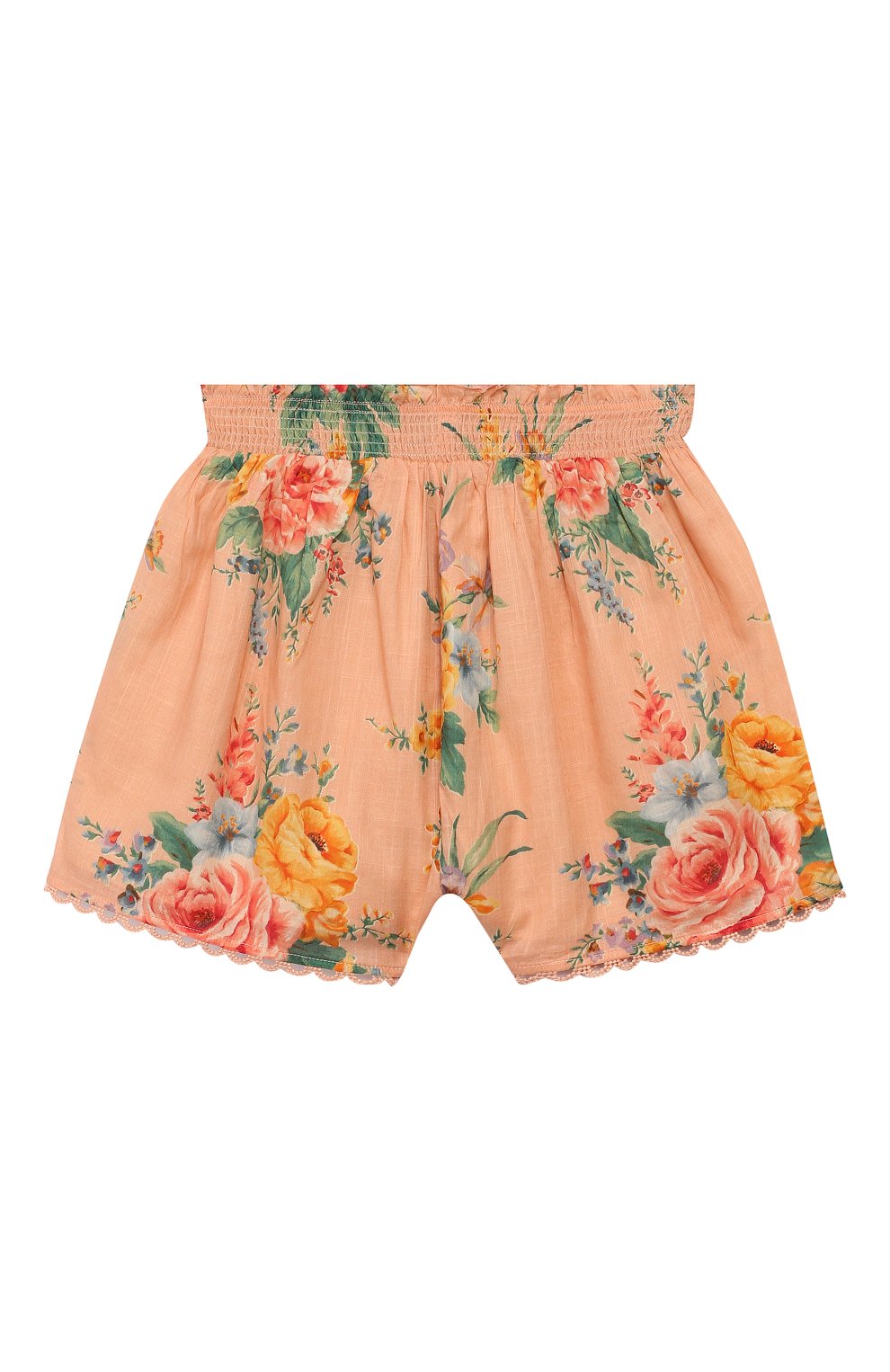 Хлопковые шорты ZIMMERMANN детские розового цвета — купить в интернет ...