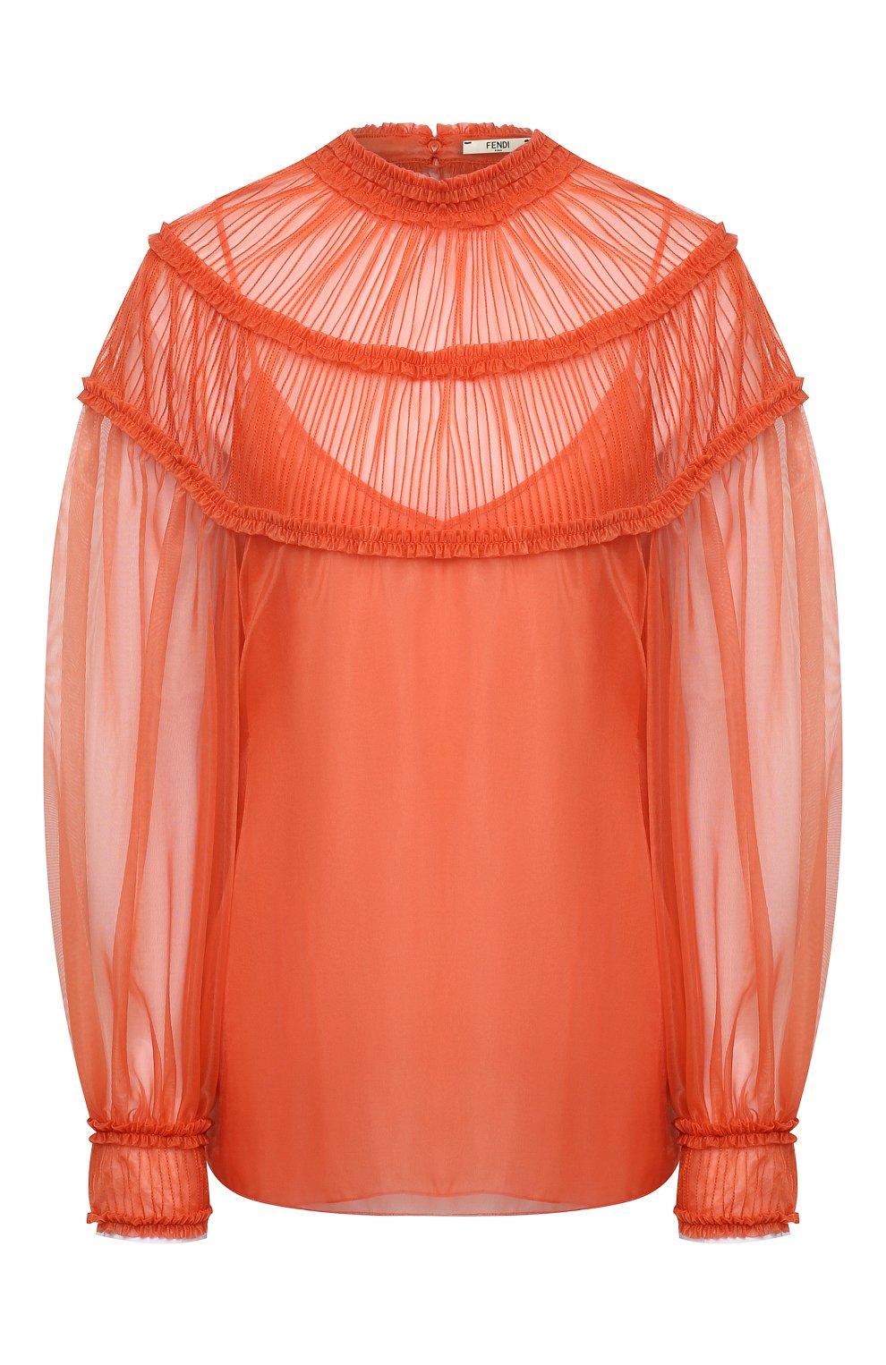 Женская оранжевая блузка FENDI купить в интернет-магазине ЦУМ, арт. FS7311 AC6V