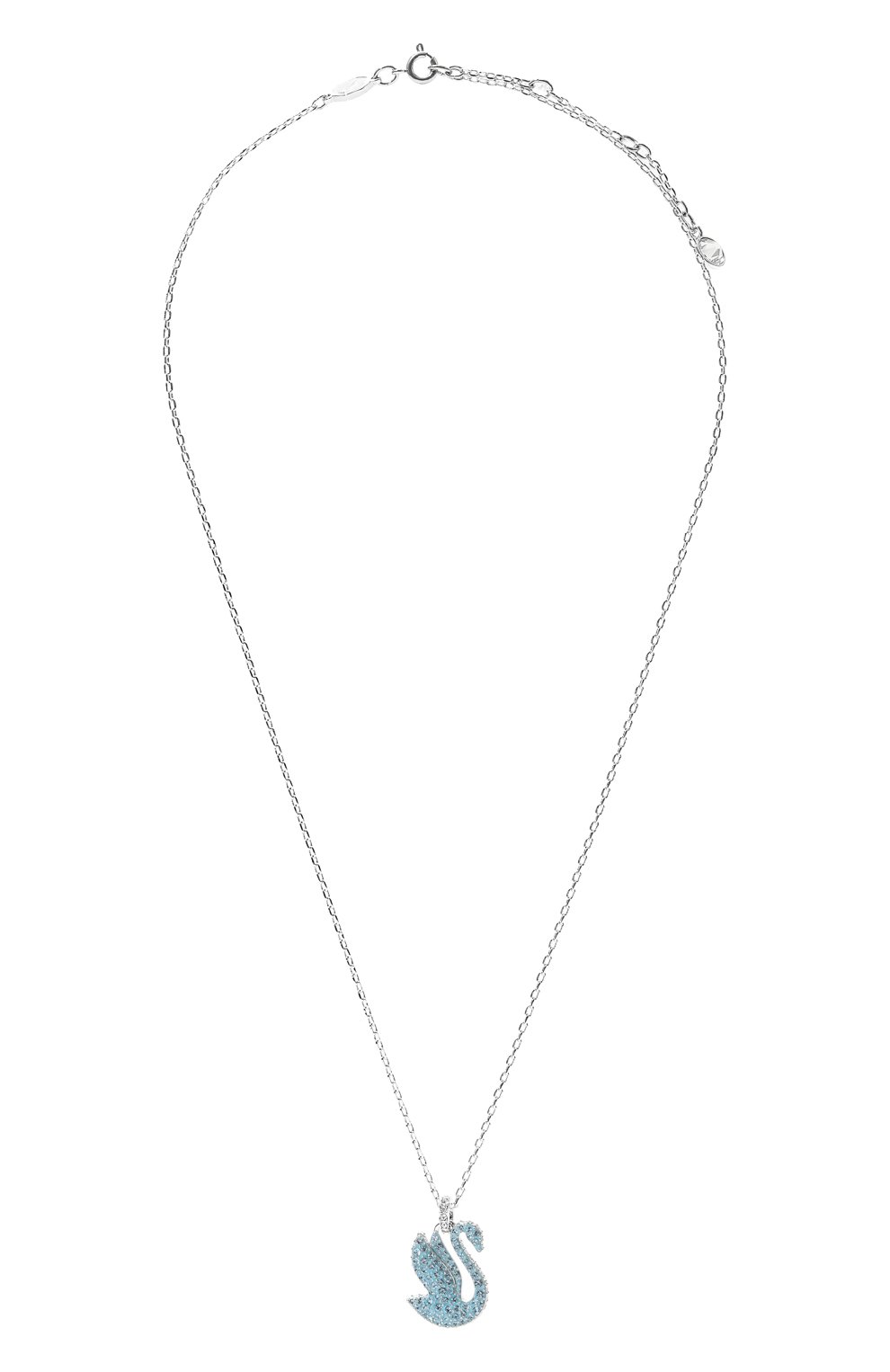Женская голубая кулон на цепочке swan SWAROVSKI купить в интернет ...