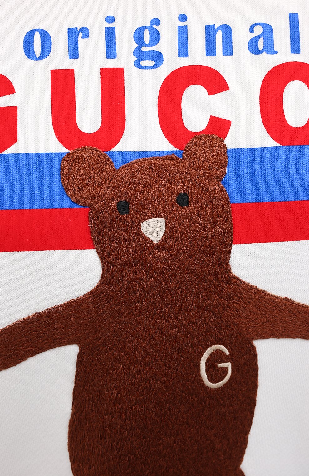 Женский белый хлопковый свитшот GUCCI купить в интернет-магазине ЦУМ ...