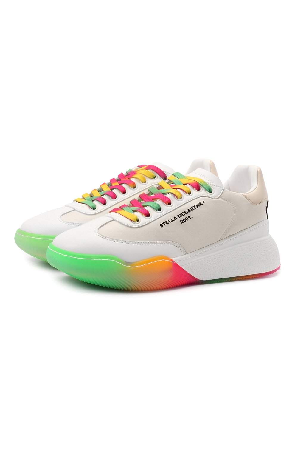 Женские белые текстильные кроссовки loop STELLA MCCARTNEY купить в ...