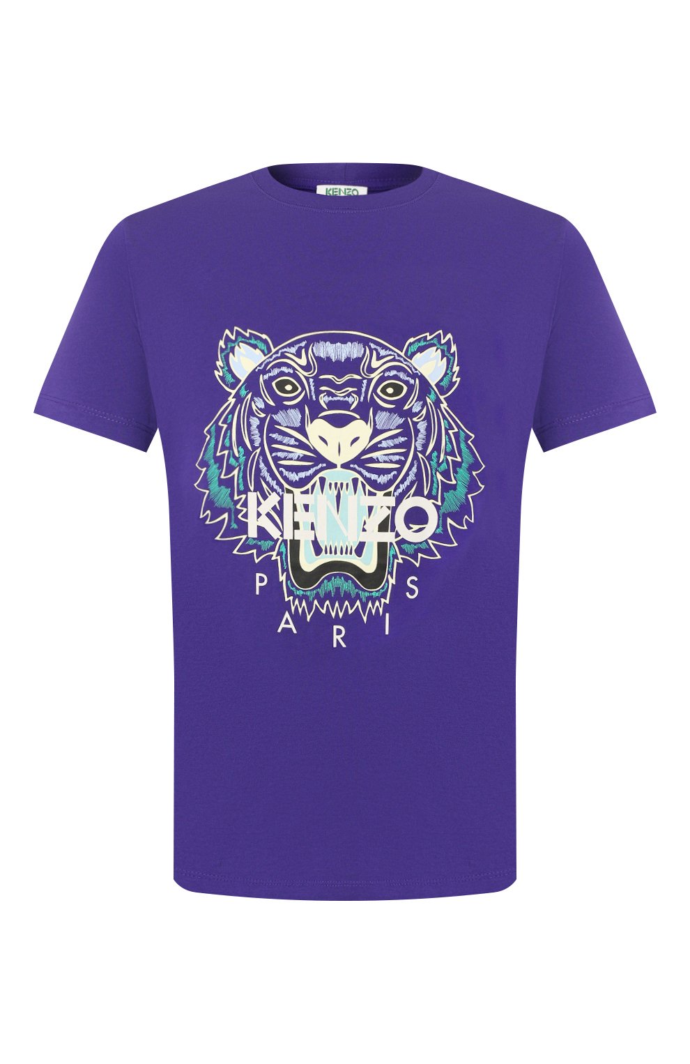 Мужская фиолетовая хлопковая футболка KENZO купить в интернет-магазине ...